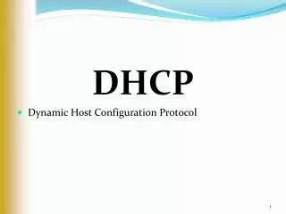 PPT The Dynamic Host Configuration Protocol DHCP PowerPoint Presentation ID