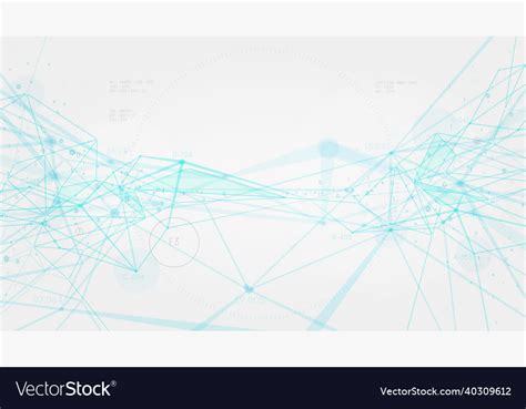 Abstract Plexus Structure Connection Network Vector Image