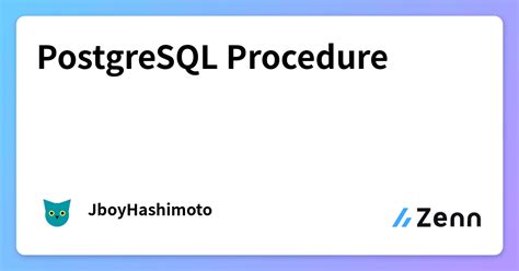 Postgresql Procedure