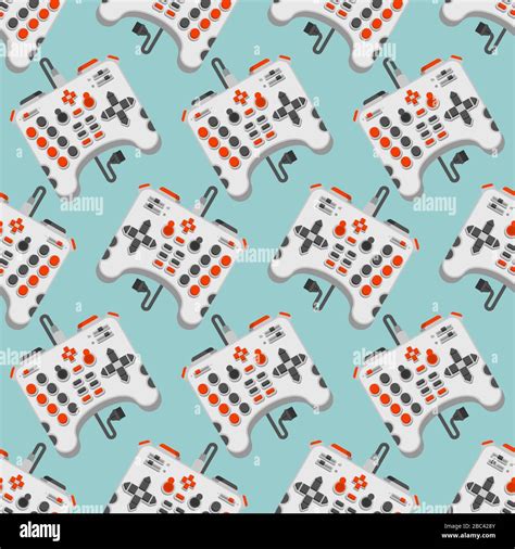 Super Joystick Pattern Seamless Meag Gamepad Game Console Background