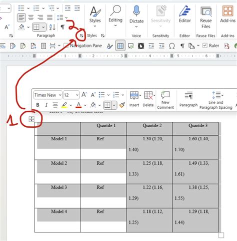 Optimizing Tables In Microsoft Word And Powerpoint For Grants Research Manuscripts And