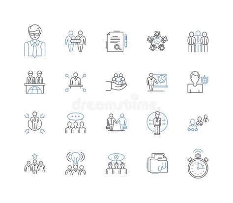 Design Methodology Line Icons Collection Iteration Prototyping Brainstorming User Centric