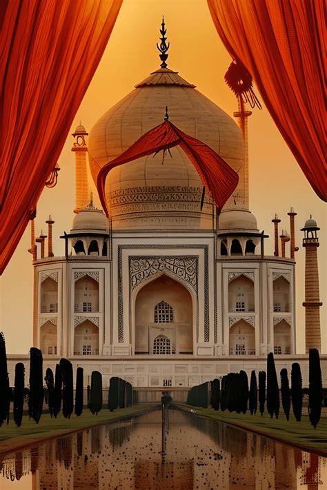 Taj Mahal 8k Scenery Graphic Creative Fabrica
