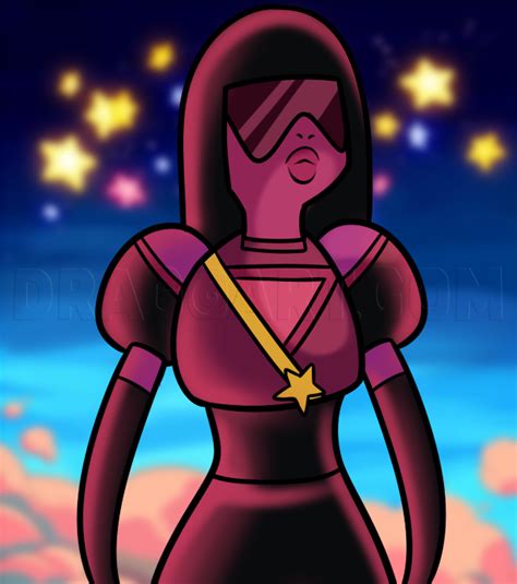 How To Draw Garnet From Steven Universe Step By Step Drawing Guide