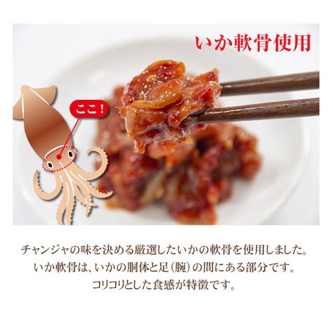 【楽天市場】冷凍 いか軟骨チャンジャ 絞り袋 いかチャンジャ 250g 日本加工チョウショク商事 おかず 味付け塩辛 惣菜 韓国おかず