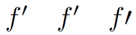 Math Mode Typesetting Prime Vs TeX LaTeX Stack Exchange