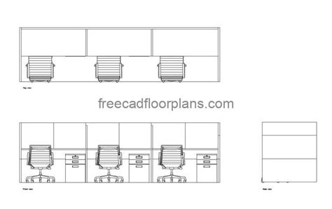 Long Table Free Cad Drawings