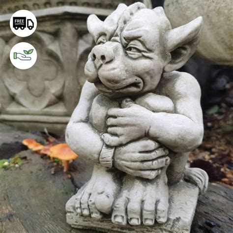 Gargoyle B Statue Sparta Stone Garden Ornaments Gargoyle Gatepost Ornament
