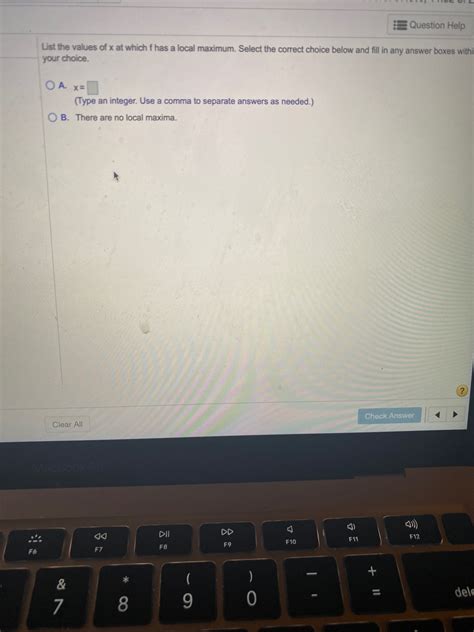 Answered Question Help List The Values Of X At Bartleby