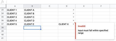 2 Or More Ranges Data Validation Rsheets