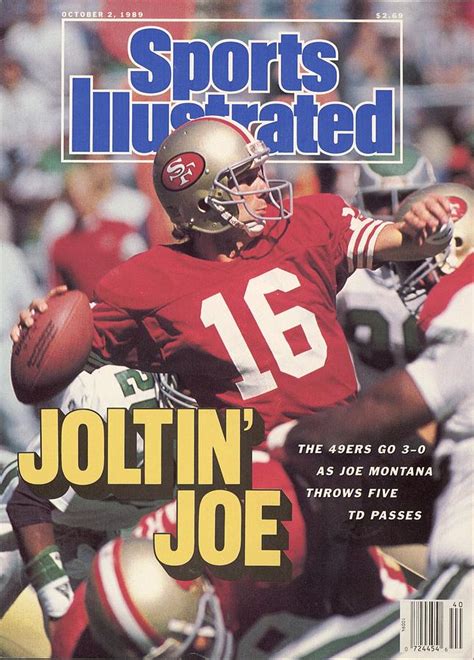 San Francisco 49ers Qb Joe Montana Sports Illustrated Cover