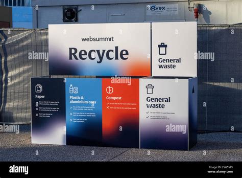 Recycling Station At Web Summit Lisbon Promoting Waste Sorting And