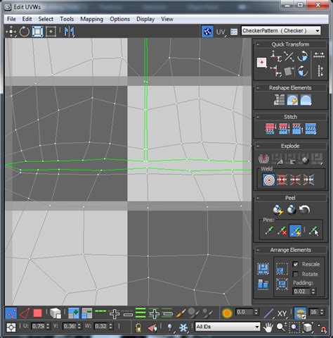 Virtual Environments Modelling My Face Uvw Mapping Continued 2