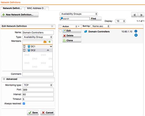 Best Practice For Defining AD Authentication Servers Management Networking Logging And