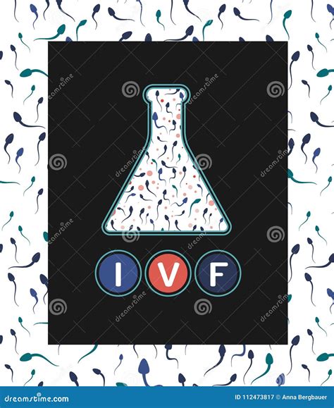 In Vitro Fertilisation Concept Stock Vector Illustration Of