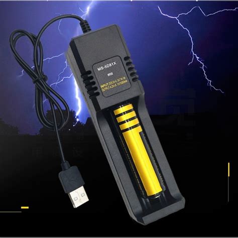 Зарядное устройство 18650 Li-ion аккумулятора USB GTM MS-5D81X Зарядка ...