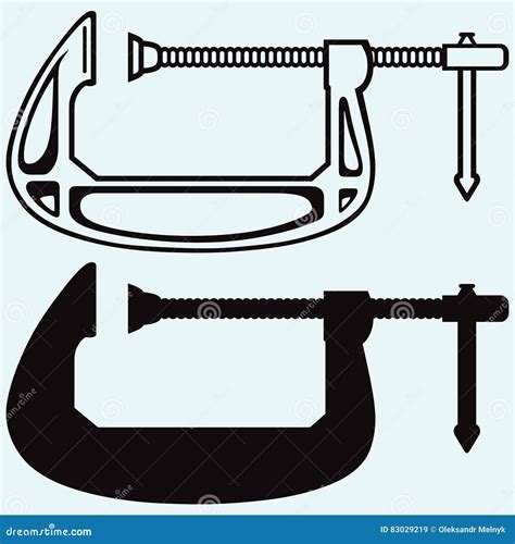 Clamp Compression Tool Stock Vector Illustration Of Engineering 83029219