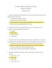 Module Quiz Pdf OZARKS TECHNICAL COMMUNITY COLLEGE MEDICAL