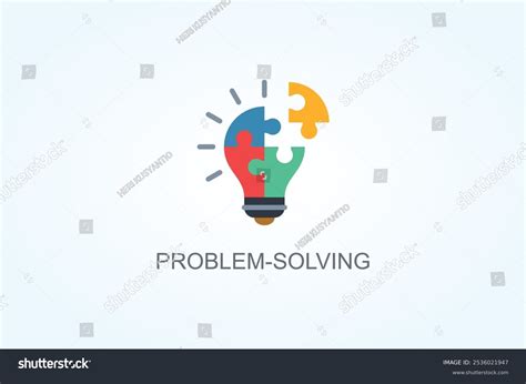 Problem Solving Vector Logo Sign Symbol Illustration Stock Vector