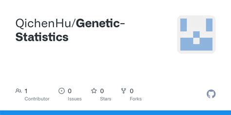 Github Qichenhu Genetic Statistics