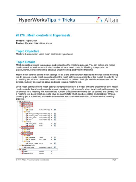 1178 Hypermesh Mesh Controls Pdf Computer Programming Software Engineering