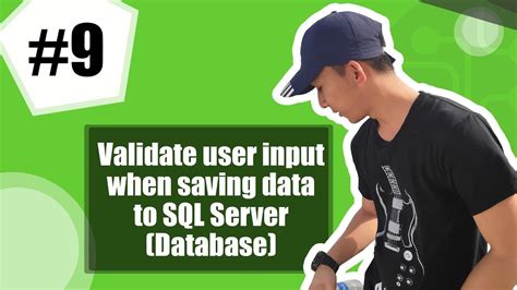 9 C Tutorial Tagalog Validate User Input When Saving Data To The Database Youtube