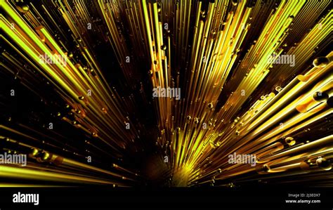 Abstract Golden And Black Up And Down Moving Pillars Seamless Loop