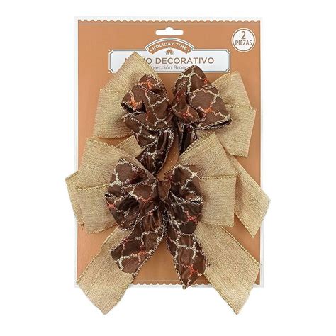 Set De Listones Decorativos Holiday Time Mediano Wmx21tb004c 1 Walmart