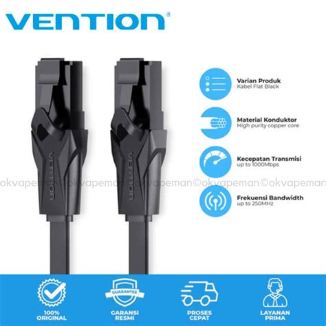 Jual Vention Kabel Flat LAN RJ45 Cat 6 UTP IBA Shopee Indonesia