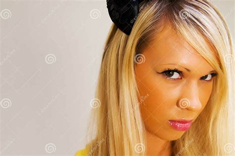 Beautiful Blonde Girl Stock Image Image Of Smiling 15214755