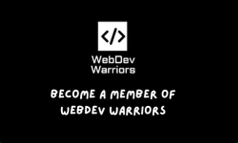 Webdev Warriors Is Creating Cool Web Project Buymeacoffee