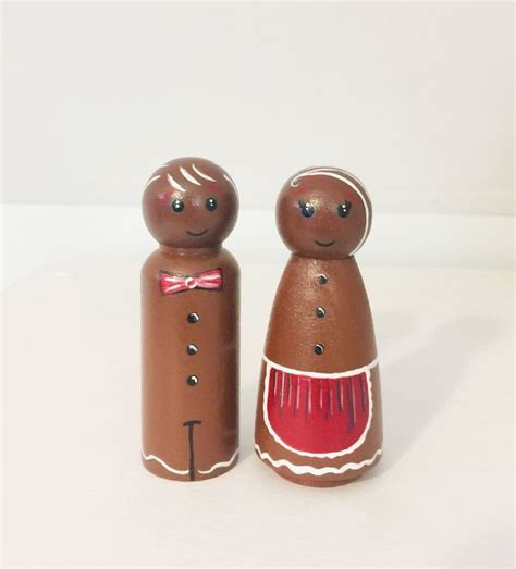 Hand Painted Gingerbread Man And Women