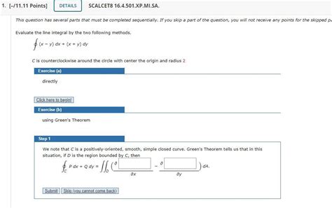 solved we note that c is a positively oriented smooth