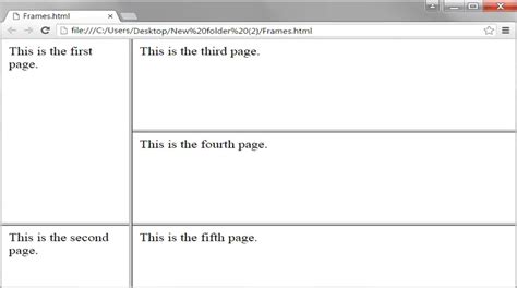 What Is Frameset Rows In Html