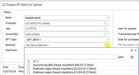 Banking Integration Steps To Create Upload Aba And Bpay Files Transactions Per File Aryza