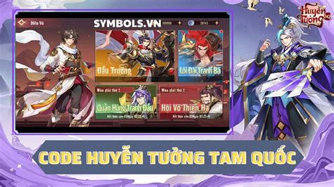 Code Huyễn Tưởng Tam Quốc Mới Nhất 2024 Cho Nick Free