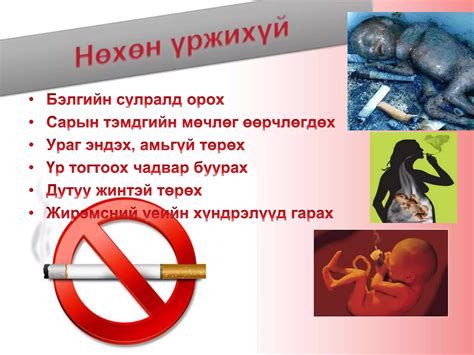 Тамхины хор хөнөөл Ppt