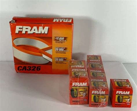 Fram oil filters (ph3980, ph3387a, ph2951) and a air filter ca326 ...