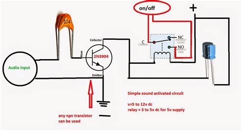 Sound Activated Switch Circuit Diagram