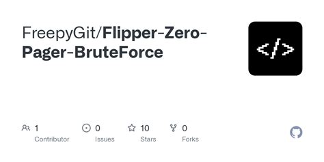 GitHub FreepyGit Flipper Zero Pager BruteForce
