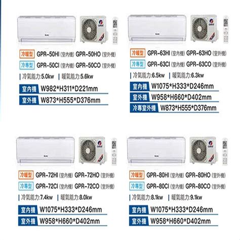 Gree 格力 8 10坪《冷暖型 Gpr系列》變頻分離式空調gpr 63hogpr 63hi 含運送拆箱定位舊機回收 Pchome