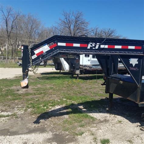 Used PJ Trailers X Deckover Gooseneck K Equipment Trailer Seneca Illinois