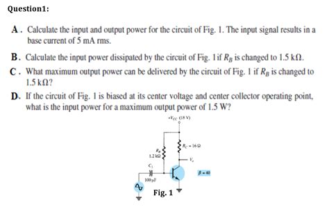Question1 A Calculate the input and output | StudyX