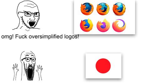 SoyBooru Post 35973 2soyjaks Angry Beard Firefox Flag Glasses Hand