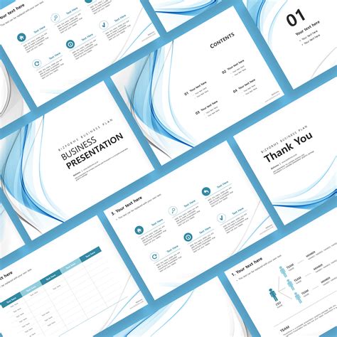 [비즈폼] 청량한 이미지 곡선라인 Ppt 템플릿 청량 라인 라인그래픽 Line 선 선형 깔끔한ppt템플릿 깔끔한ppt Ppt Ppt템플릿 Template