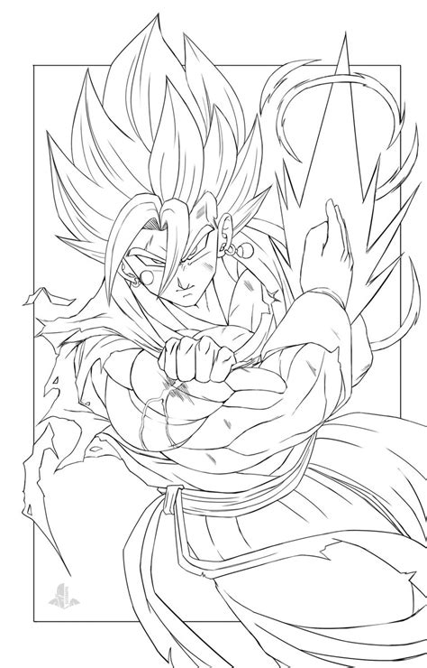 Elitenappa Commisions Closed On Twitter Vegito Ssj Blue Lineart Will Show The Colored