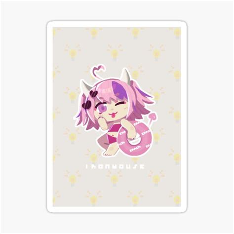 Ironmouse Sticker For Sale By Wiraphong Redbubble