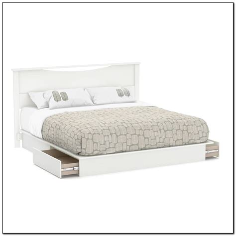 King Size Platform Bed Frame With Storage Beds Home Design Ideas