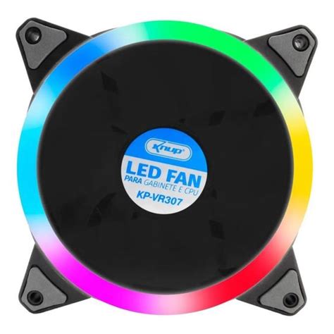 Cooler Fan Led Rgb 120mm Ventoinha Gabinete Cpu Gamer Pc Knupp