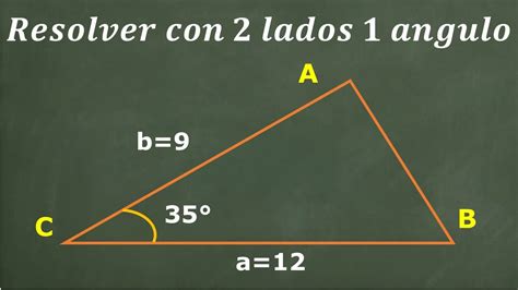 COMO Calcular los ÁNGULOS Lados de triángulo sabiendo dos lados y